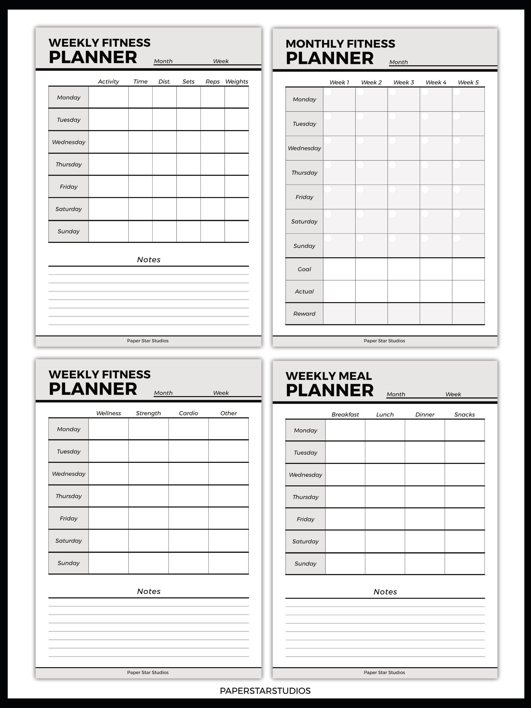 Habit, Finance, Fitness & Goal Tracker Bundle (digital Planner) - Etsy