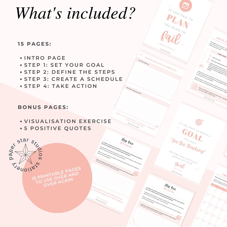 The Ultimate 30 Day Planner, 2023 Goal Tracker, SMART Goal Setting Kit ...