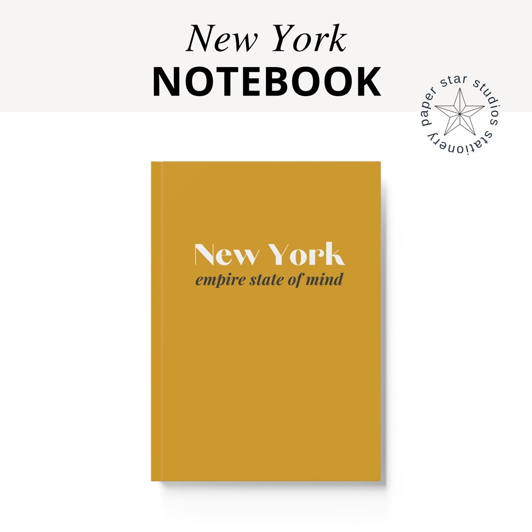Printed in US, New York Notebook, Daily Notes Hardback, Daily Notepad ...