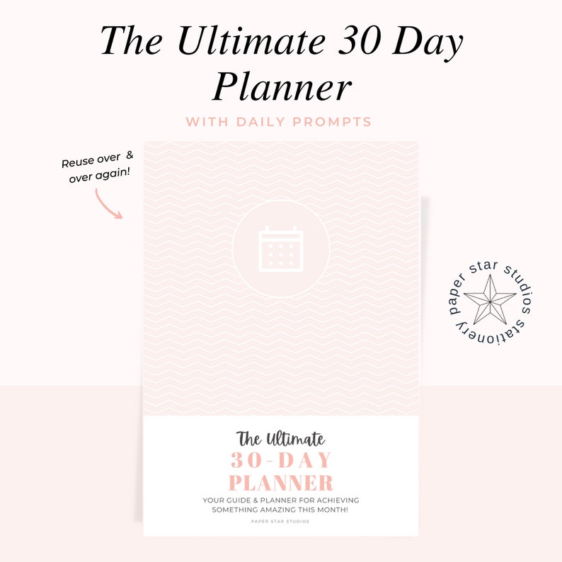 The Ultimate 30 Day Planner, 2023 Goal Tracker, SMART Goal Setting Kit ...