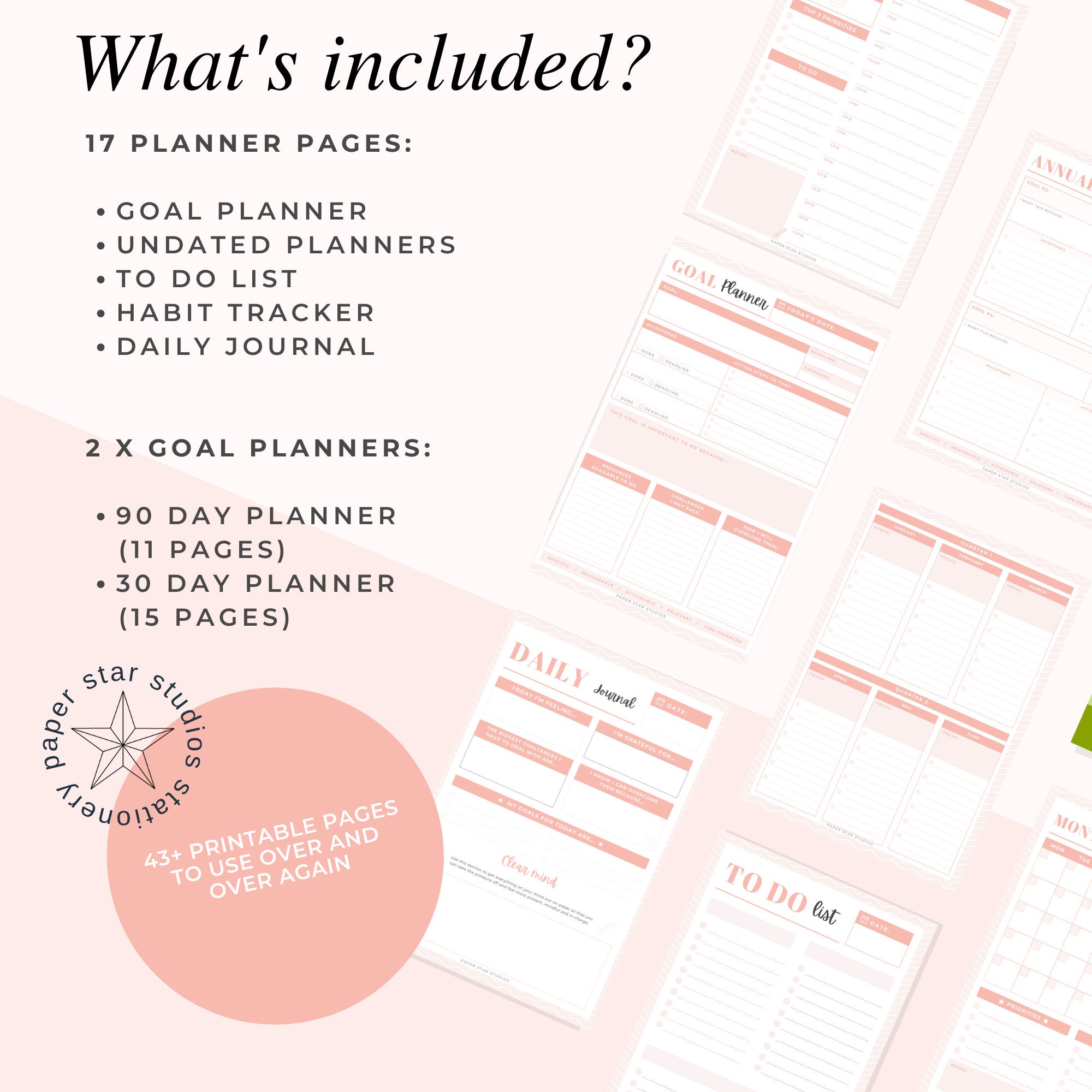 The Ultimate Planner Bundle, Printable and Digital Planners, Printable ...