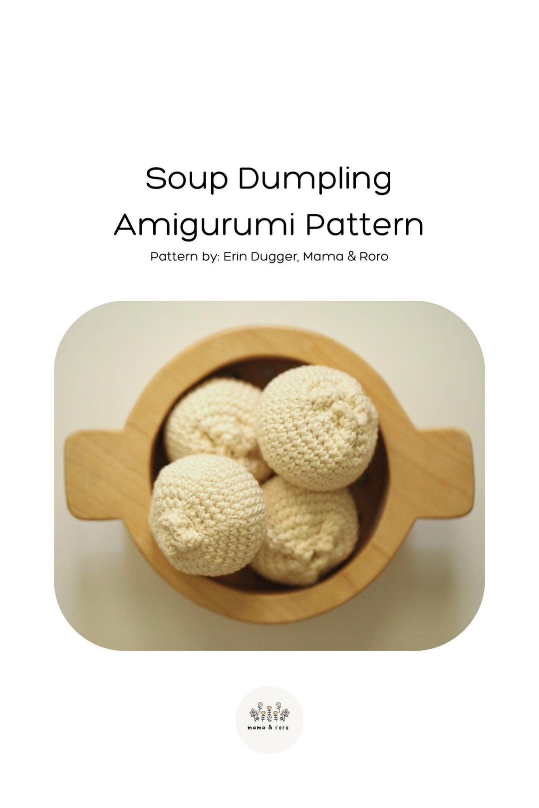 Amigurumi Crochet Pattern Soup Dumpling Bao Toy Kitchen Play Food DIY ...