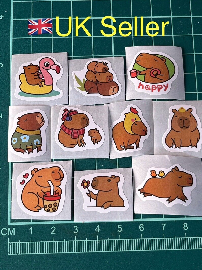 Capybara Stickers - 10 Sticker Pack - Etsy