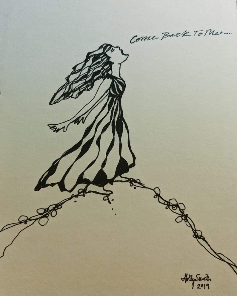 Grief & Memorial: Gestural Drawing or Watercolor - Etsy