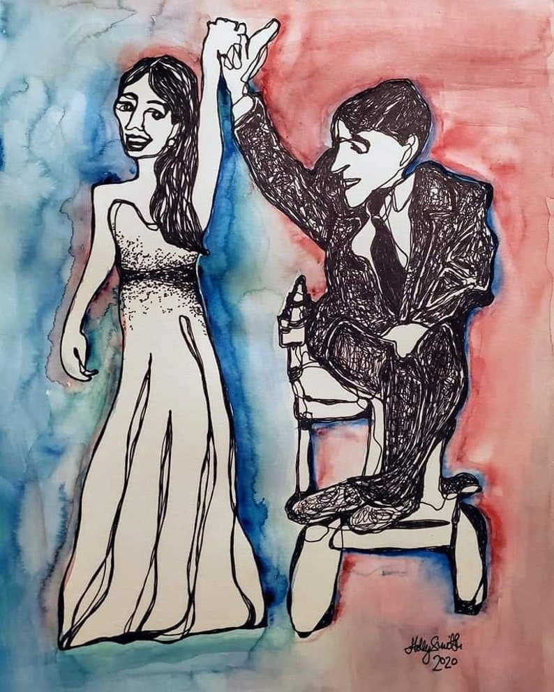 Grief & Memorial: Gestural Drawing or Watercolor - Etsy