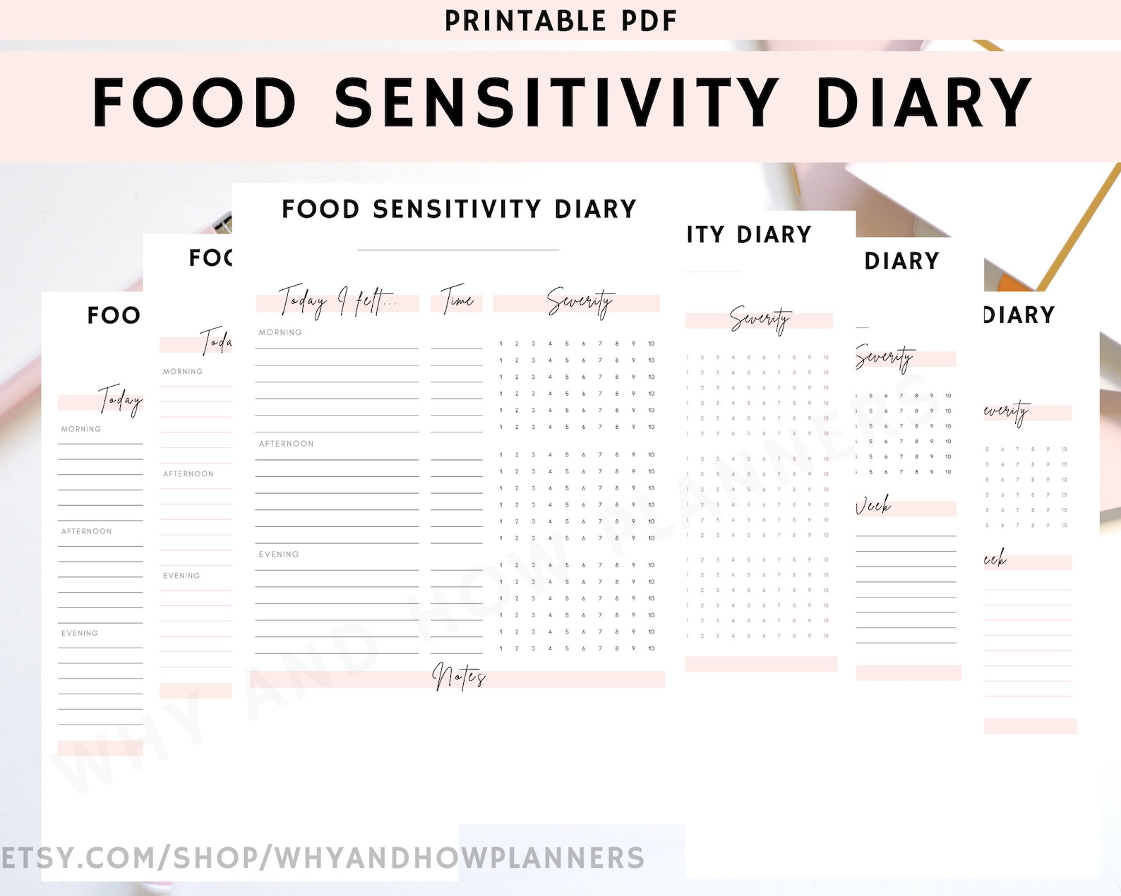 Food Sensitivity Journal PDF Printable | Food Allergy and Food ...