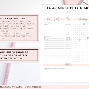 Food Sensitivity Journal PDF Printable | Food Allergy and Food ...