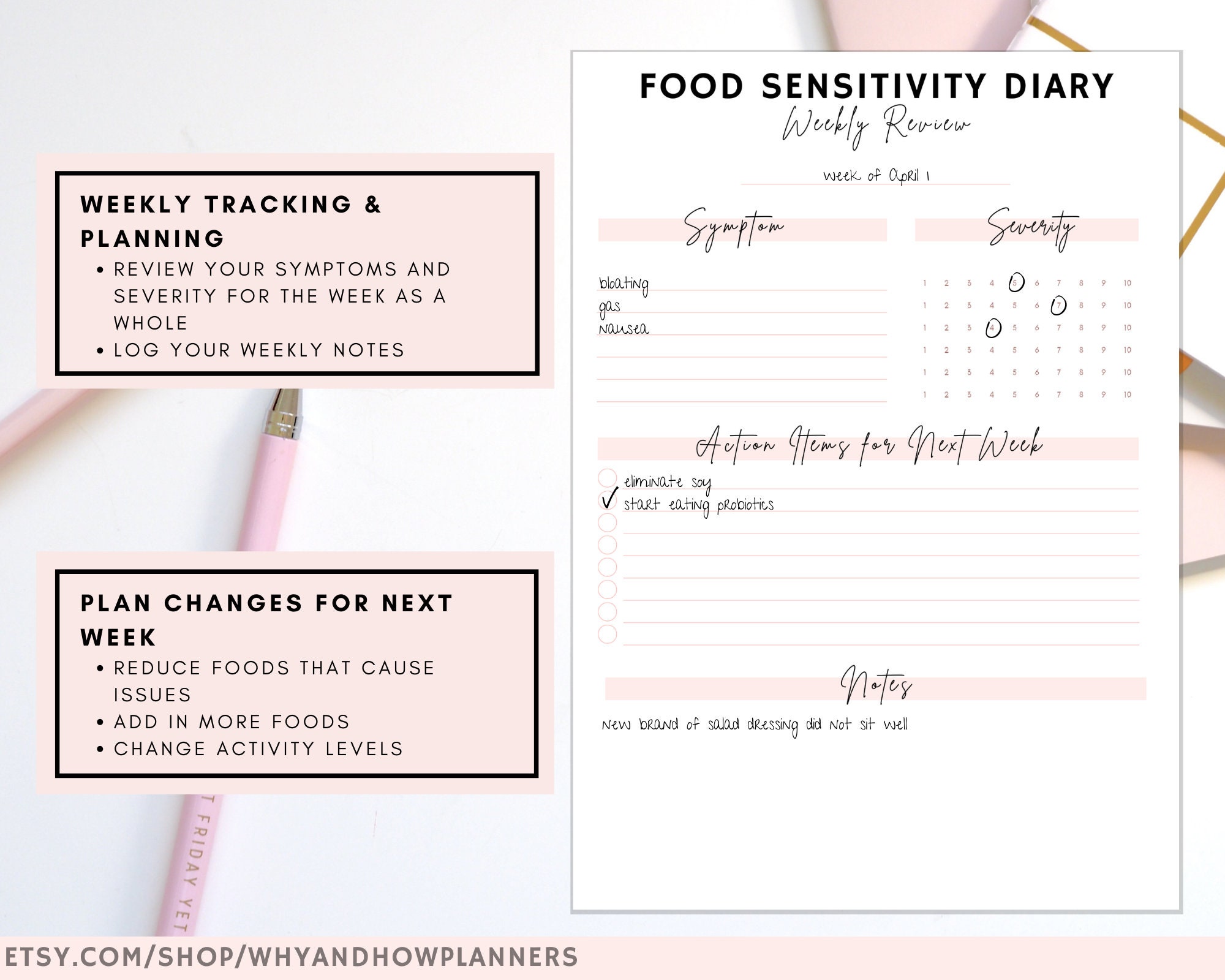 Food Sensitivity Journal PDF Printable | Food Allergy and Food ...