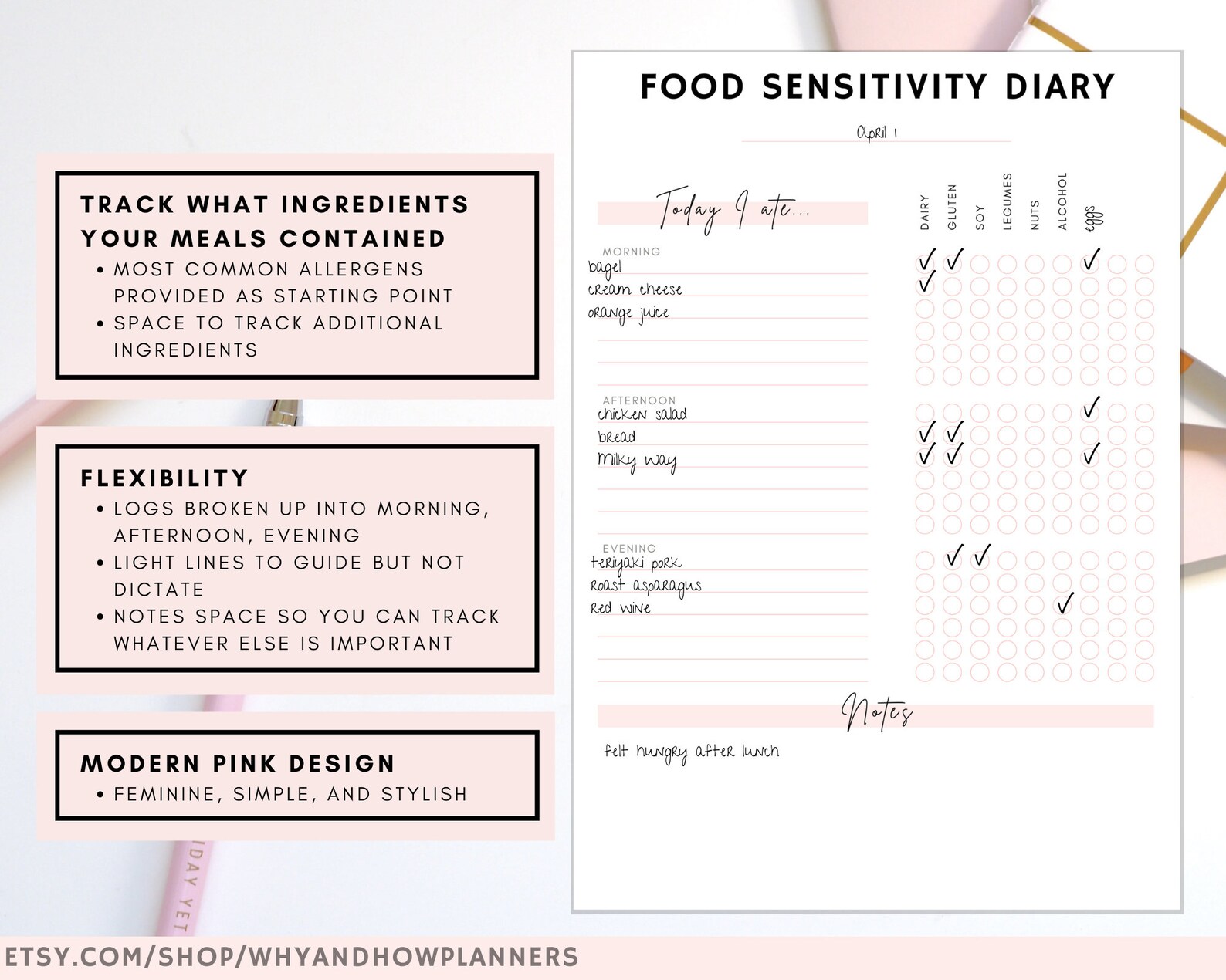 Food Sensitivity Journal PDF Printable | Food Allergy and Food ...