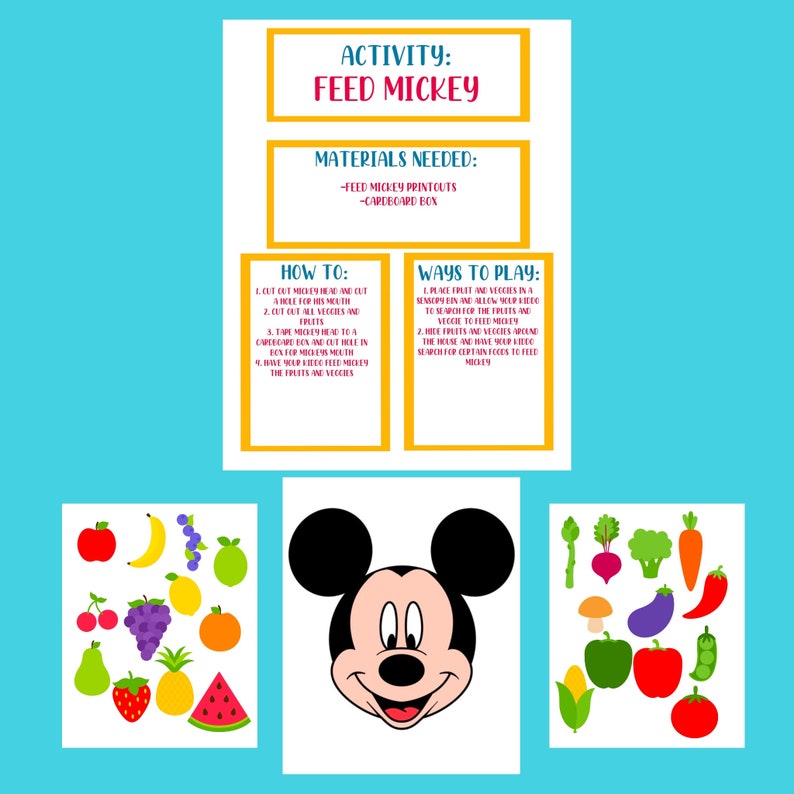 Mickey Mouse Toddler Activity Bundler - 6 Activities - Preschool ...