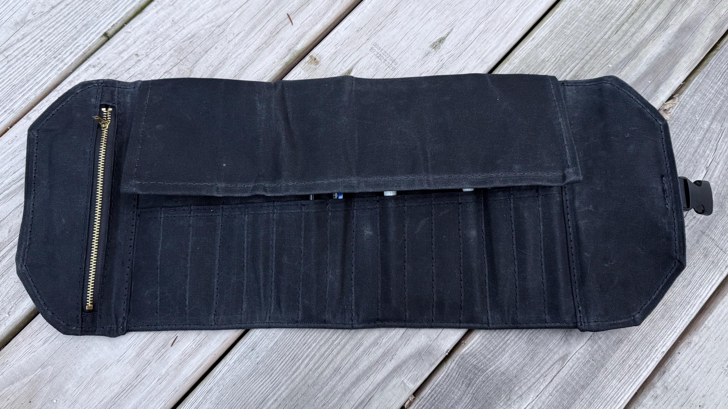 Waxed Canvas Artist Tool Roll – Handmade, Durable Pen & Pencil Case for ...