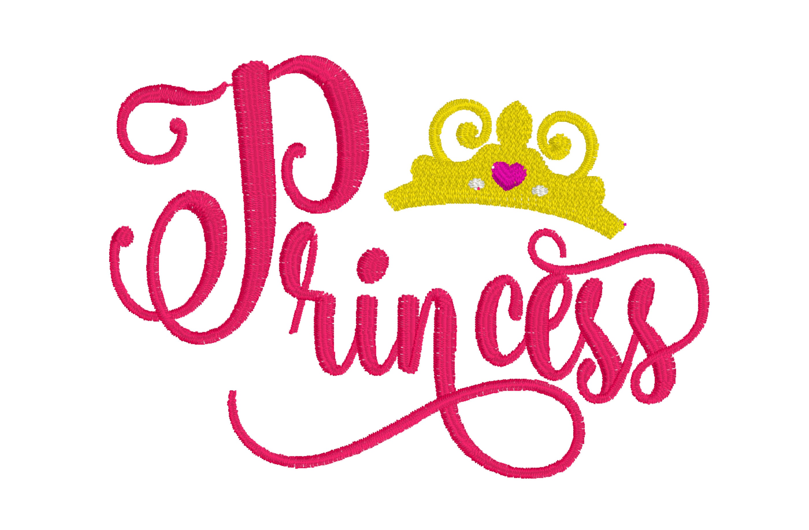 Princess Embroidery Design - Instant Download, 11 Formats Available - Etsy