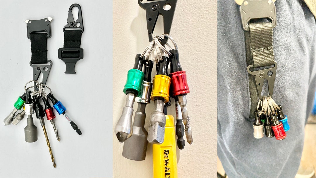Custom Keychain With Quick Release Buckle & Drill Bit Holder ...