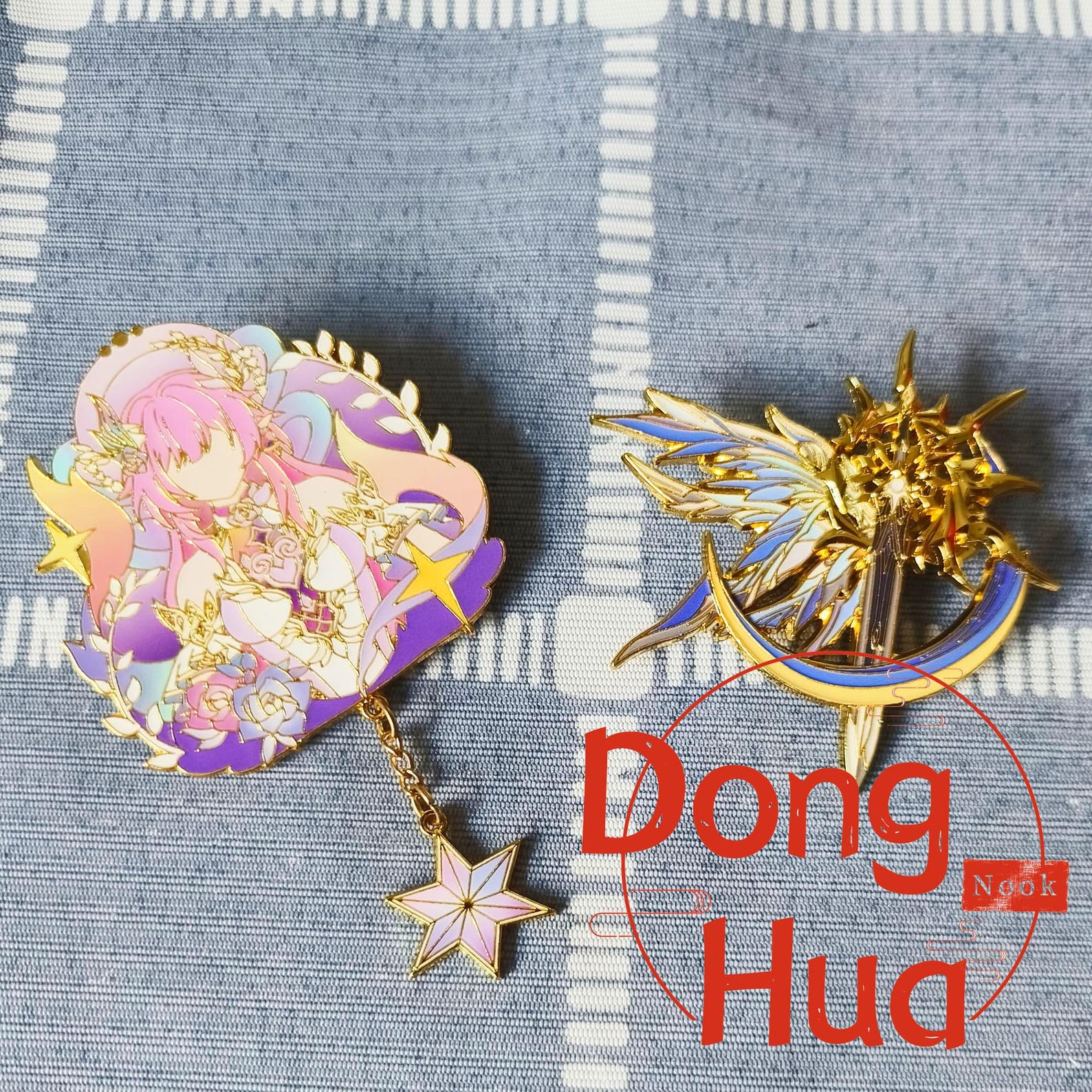 Honkai Star Rail Cyrene & Phainon Enamel Pins, Cyrene Pinback Button ...
