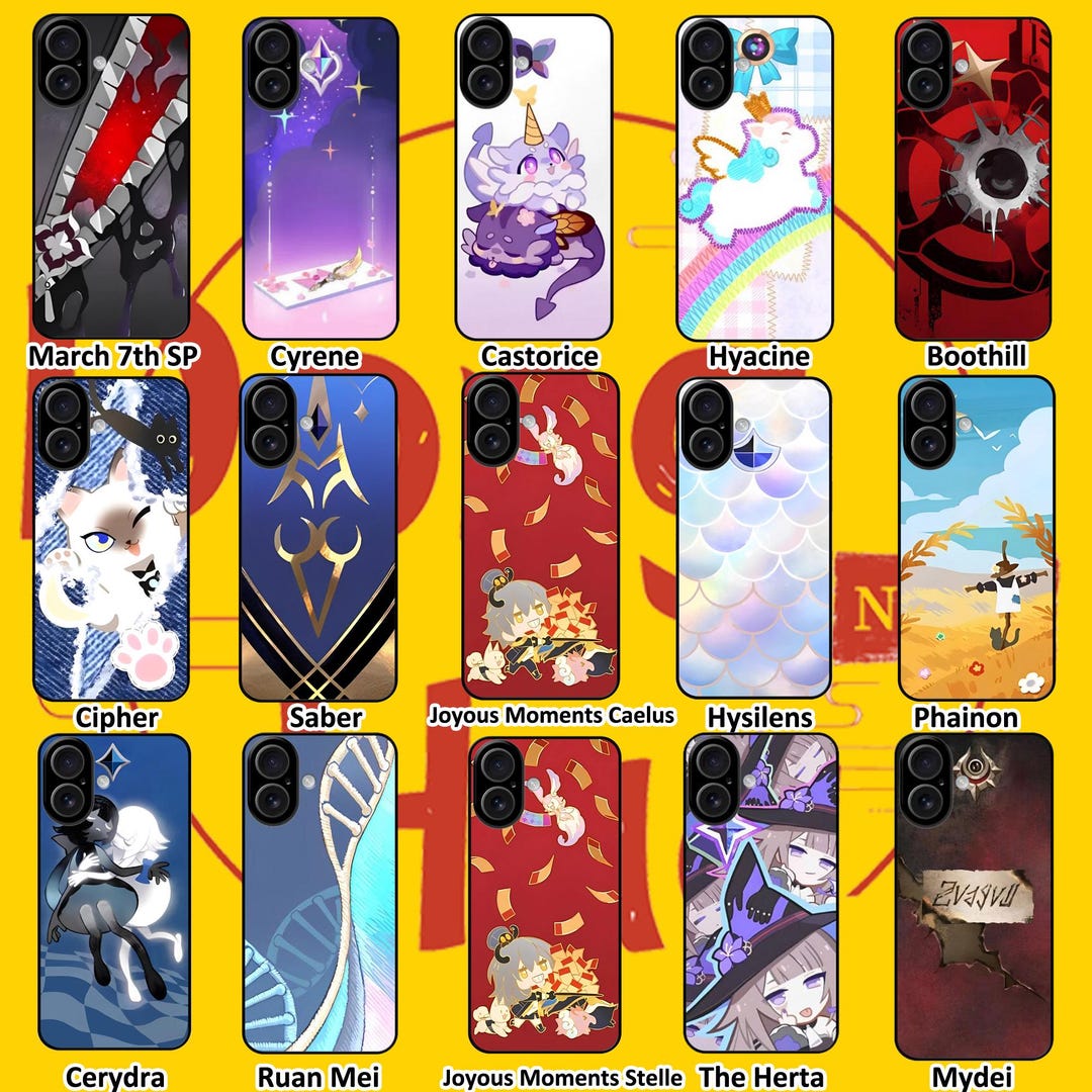 Honkai Star Rail Mobile Phone Case, Cyrene, March 7th SP, Phainon ...
