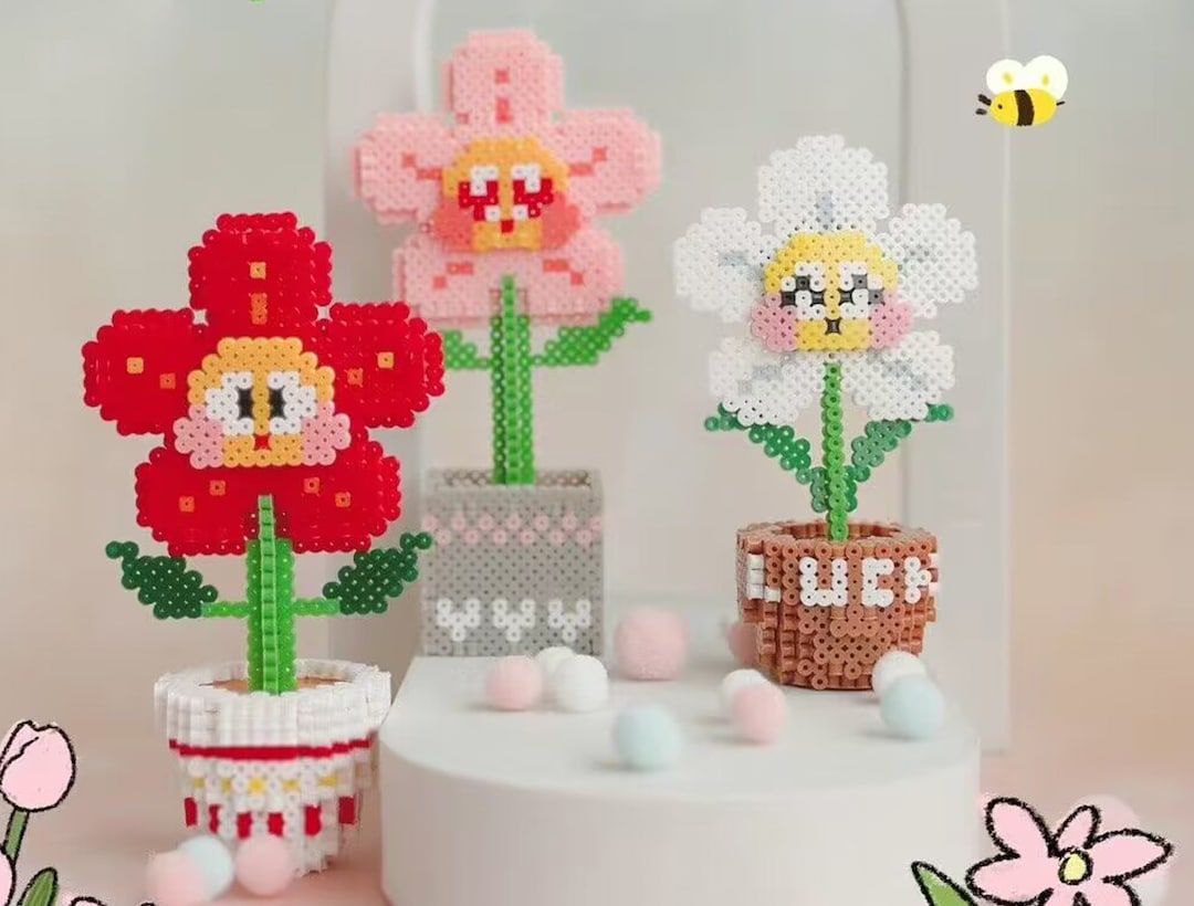 Instant Download Spring Flower Perler Bead Pattern - Etsy