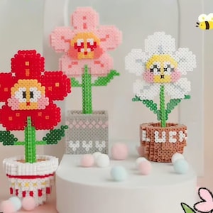 Instant Download Spring Flower Perler Bead Pattern - Etsy