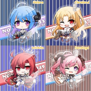 Azur Lane Charm Standees Buy 2 Get 1 Free, Azur Lane Figure Standee ...