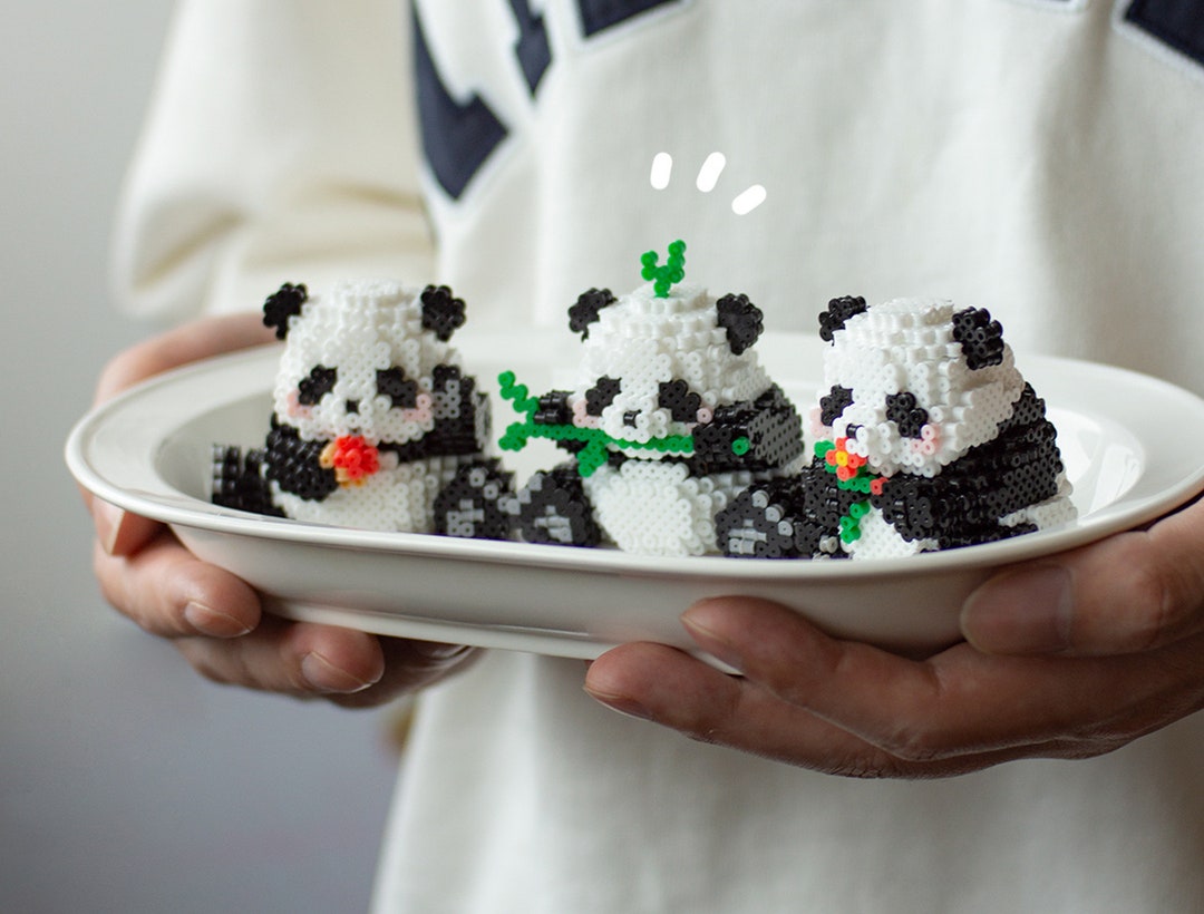 Instant Download Panda 3D Perler Bead Pattern - Etsy