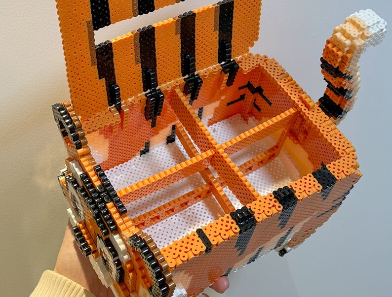 Instant Download Tiger Tissue Box Perler Bead Pattern, Tiger Cup ...