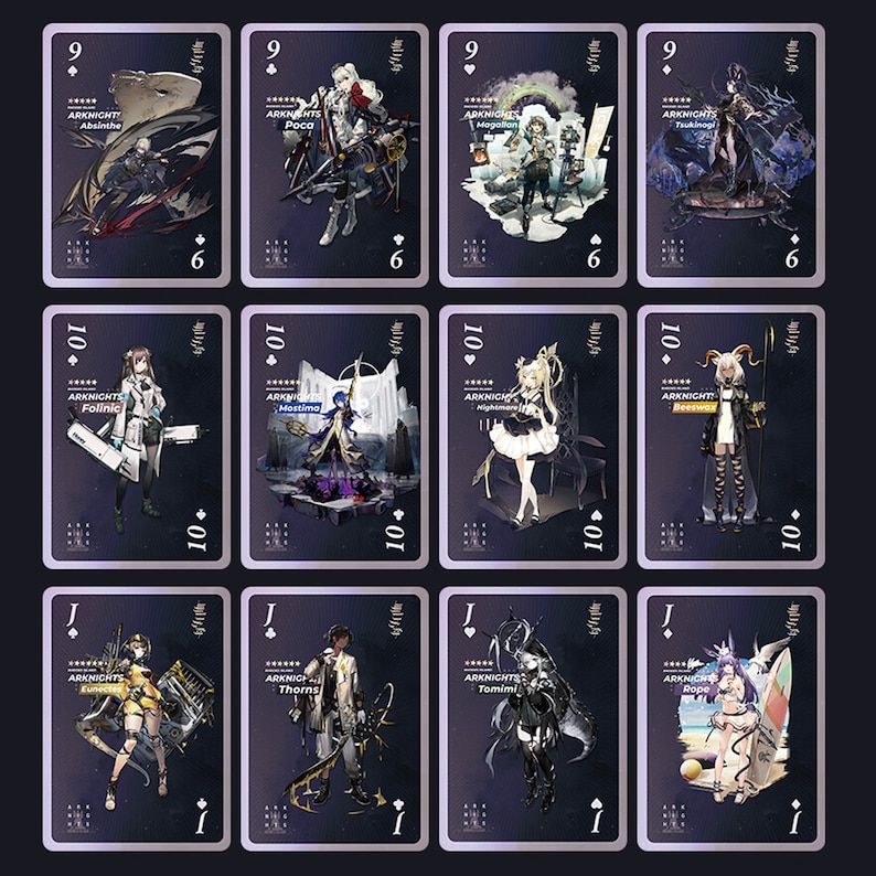 Arknights Poker Card Deck Arknights Playing Cards - Etsy
