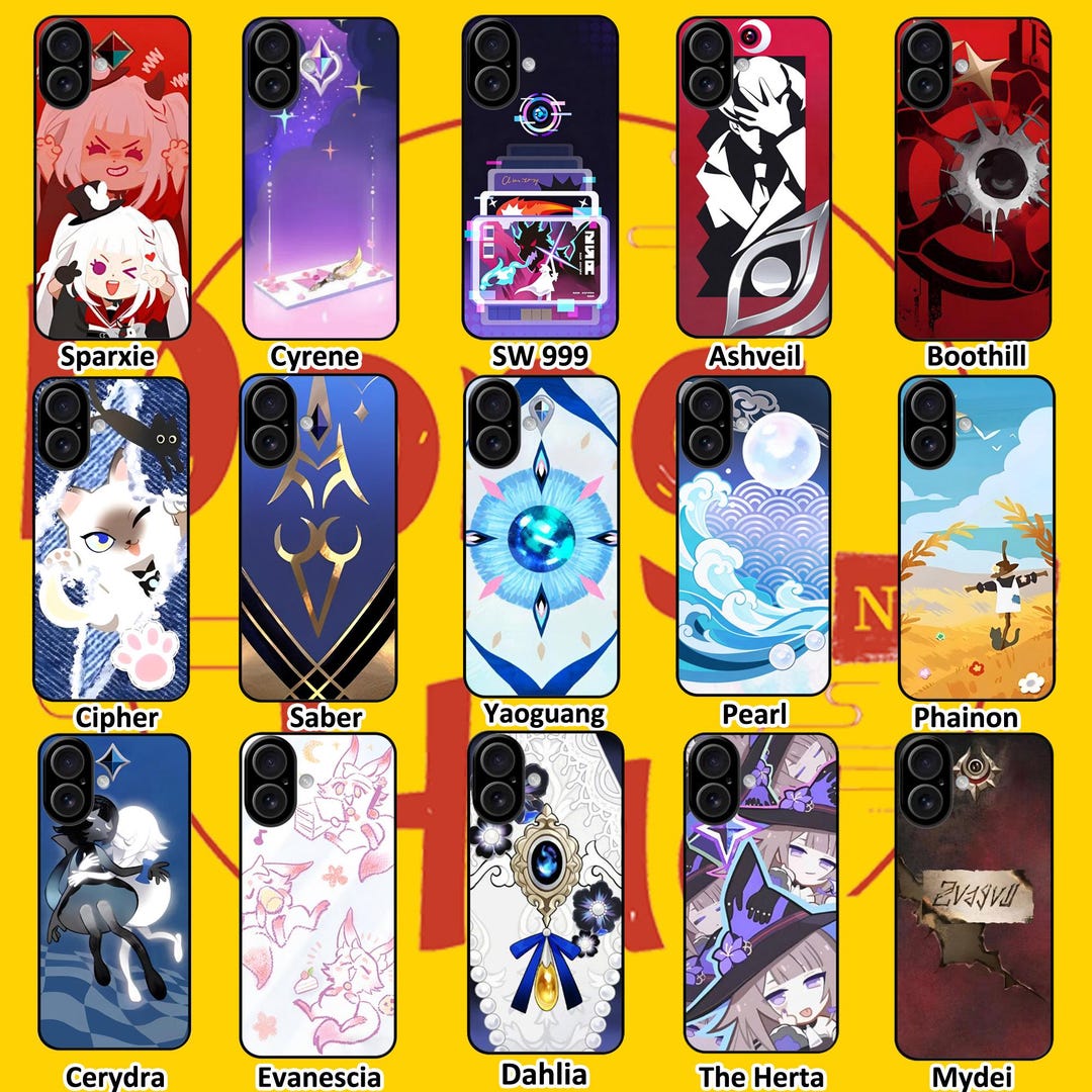 Honkai Star Rail Mobile Phone Case, Pearl, Cyrene, Evanescia, Phainon ...
