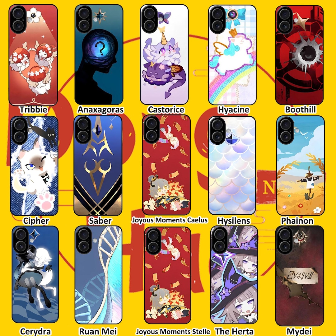 Honkai Star Rail Mobile Phone Case, Phainon, Cipher, Hyacine, Castorice ...