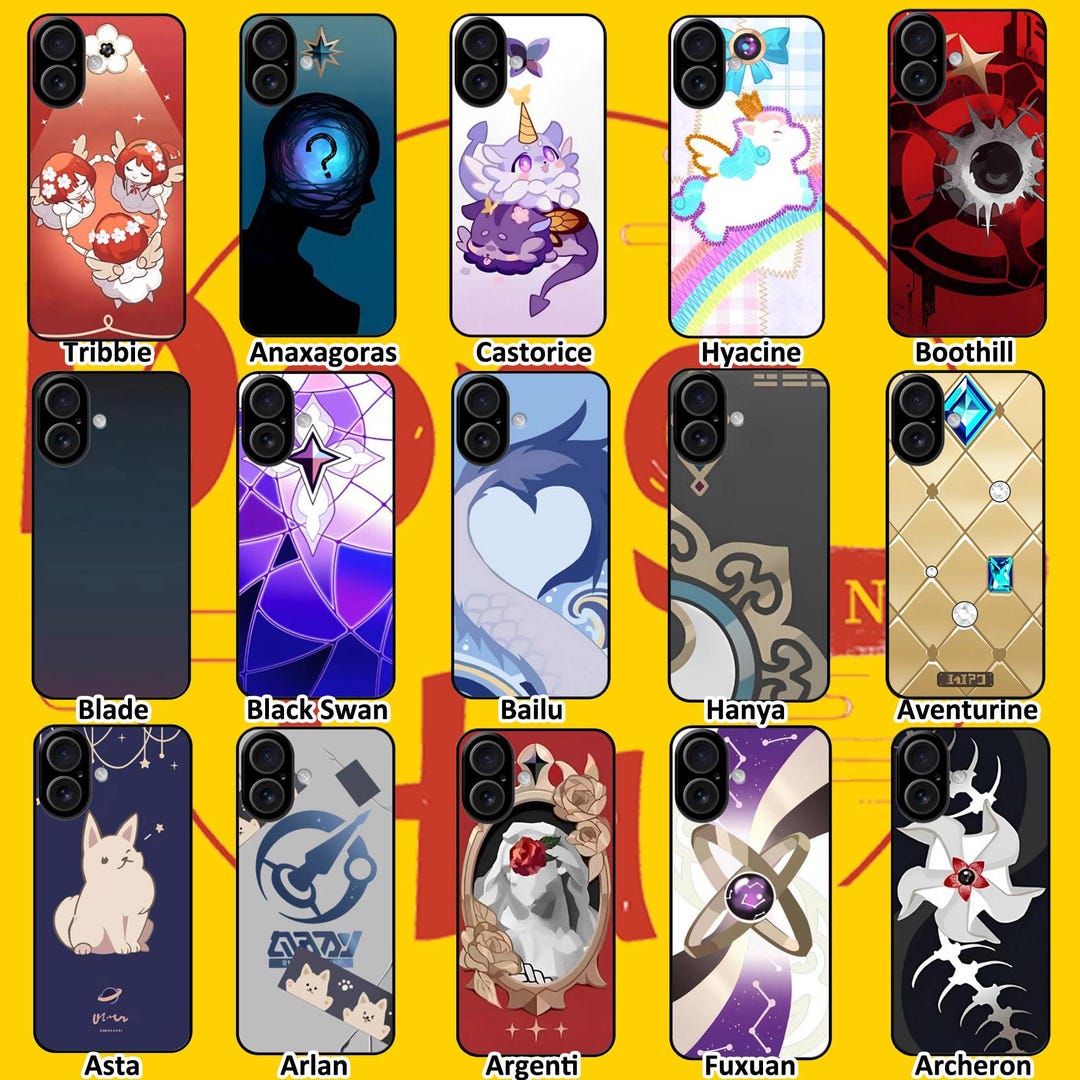 Honkai Star Rail Mobile Phone Case, Hyacine, Castorice, Anaxagoras ...