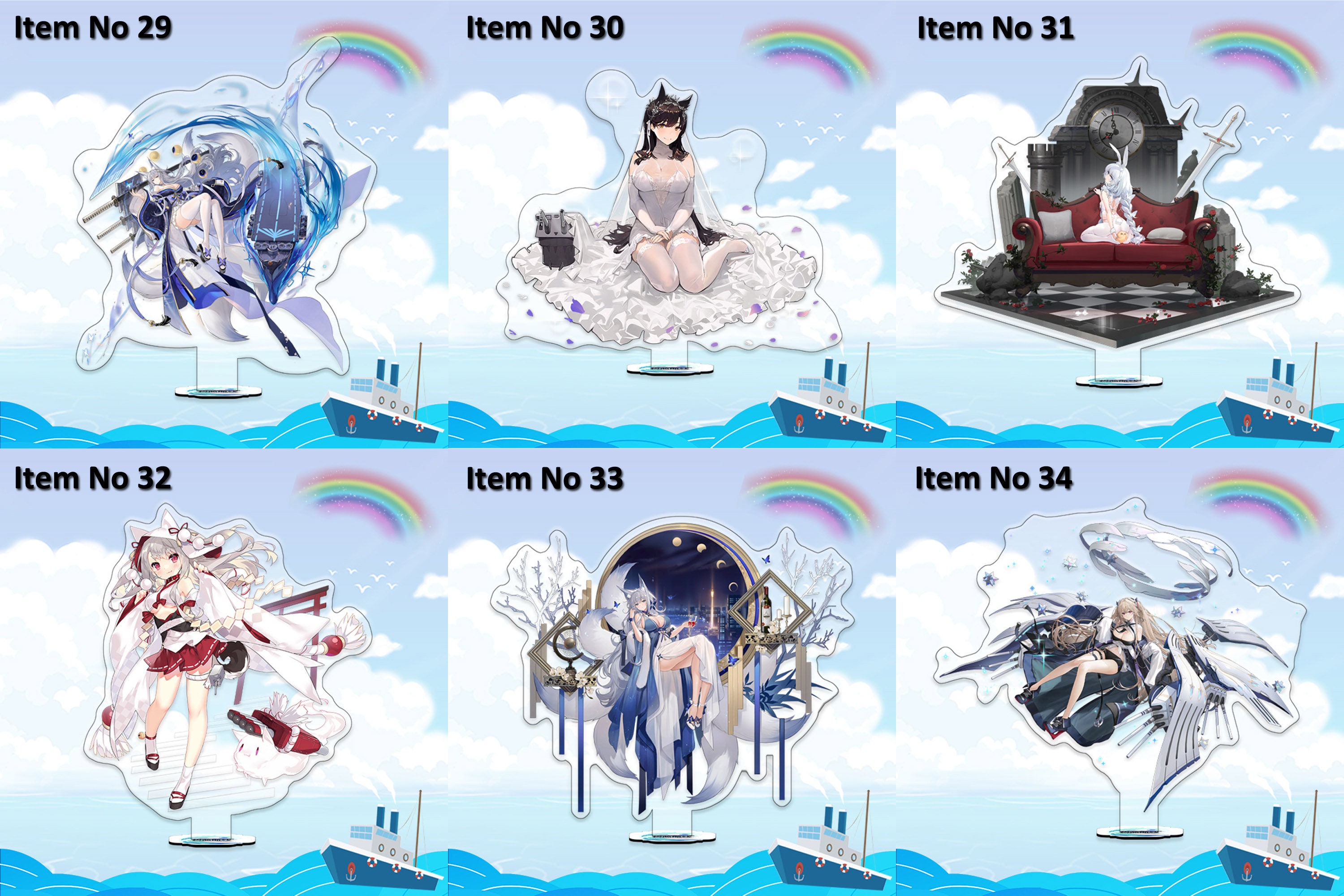 Azur Lane Figure Stand Buy 2 Get 1 Free Azur Lane Figure - Etsy