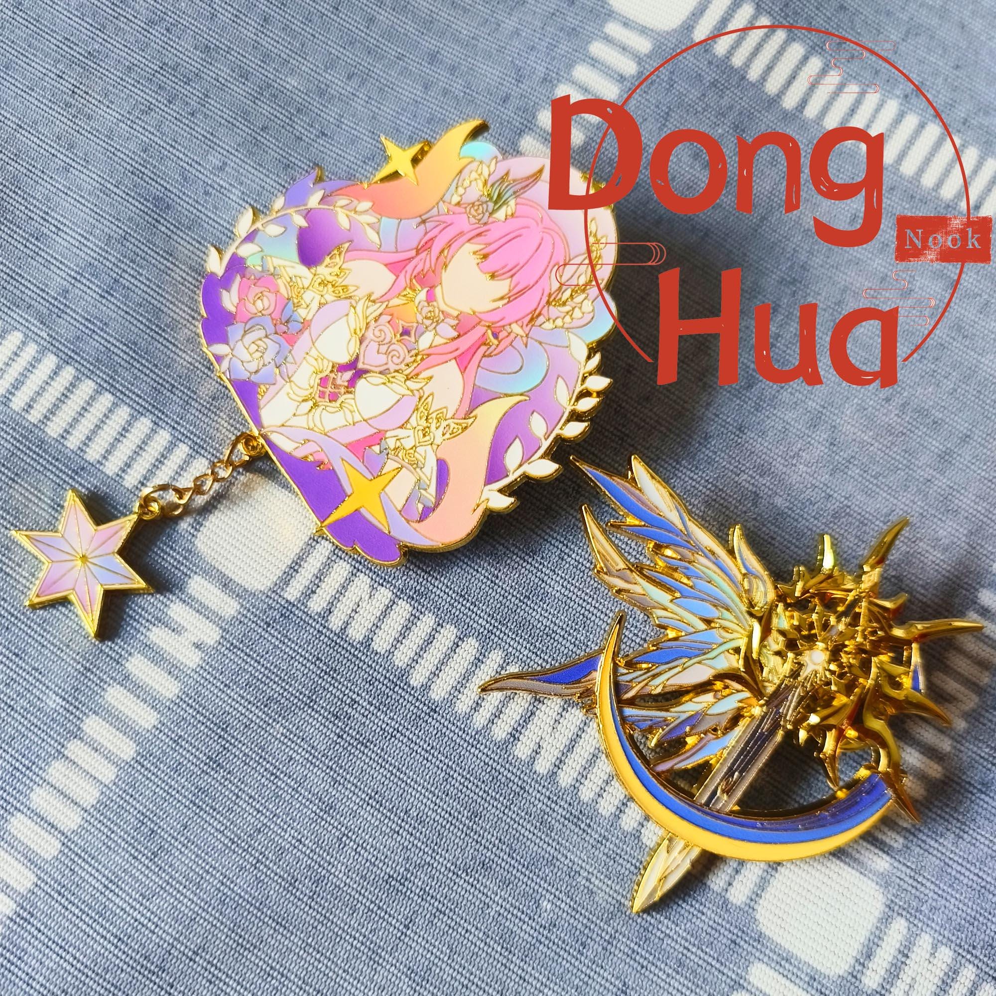 Honkai Star Rail Cyrene & Phainon Enamel Pins, Cyrene Pinback Button ...