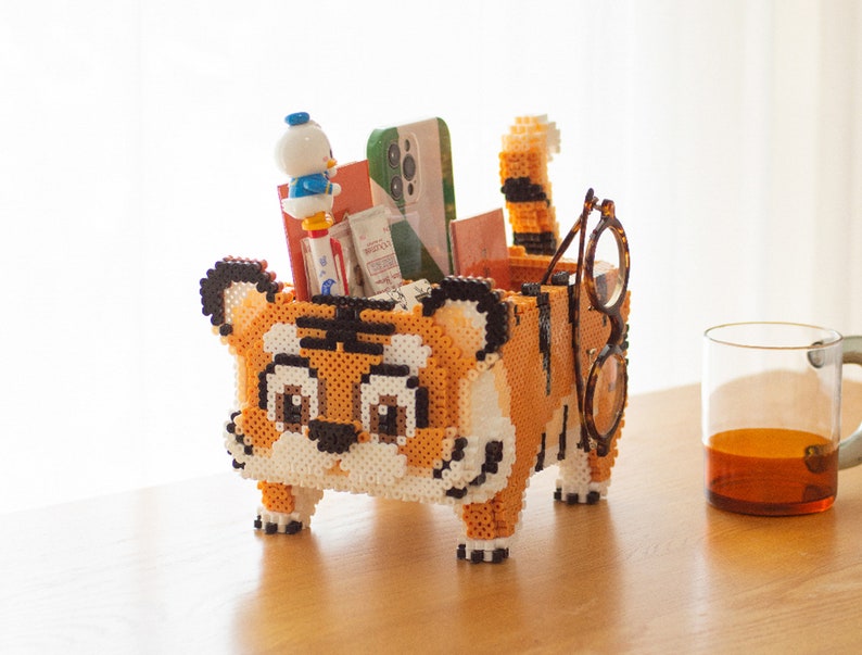 Instant Download Tiger Tissue Box Perler Bead Pattern Tiger | Etsy