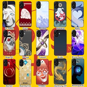 Honkai Star Rail Mobile Phone Case, Pearl, Cyrene, Evanescia, Phainon ...