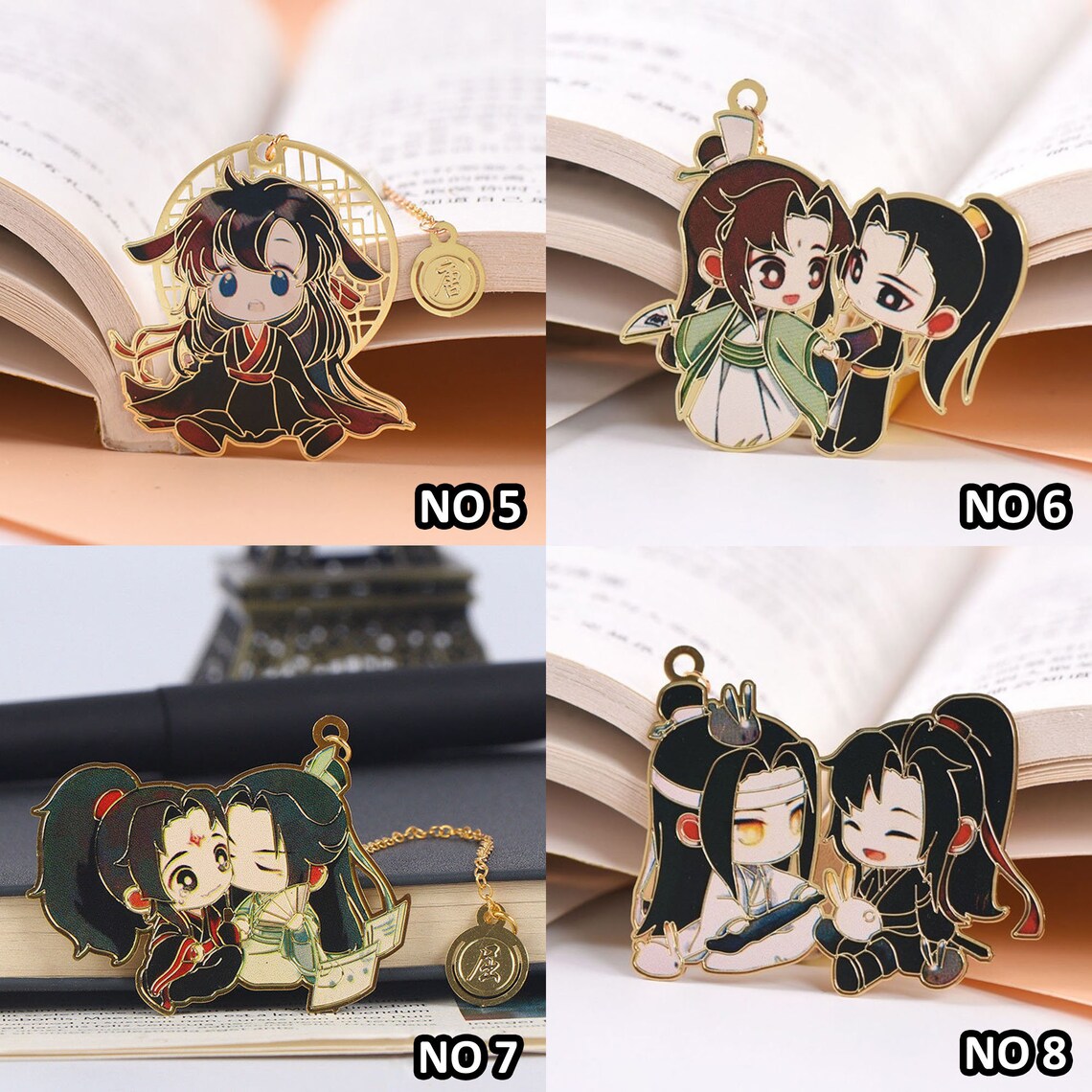 MDZS & TGCF Bookmarks Buy 2 Get 1 Free MDZS Metal Bookmark - Etsy UK