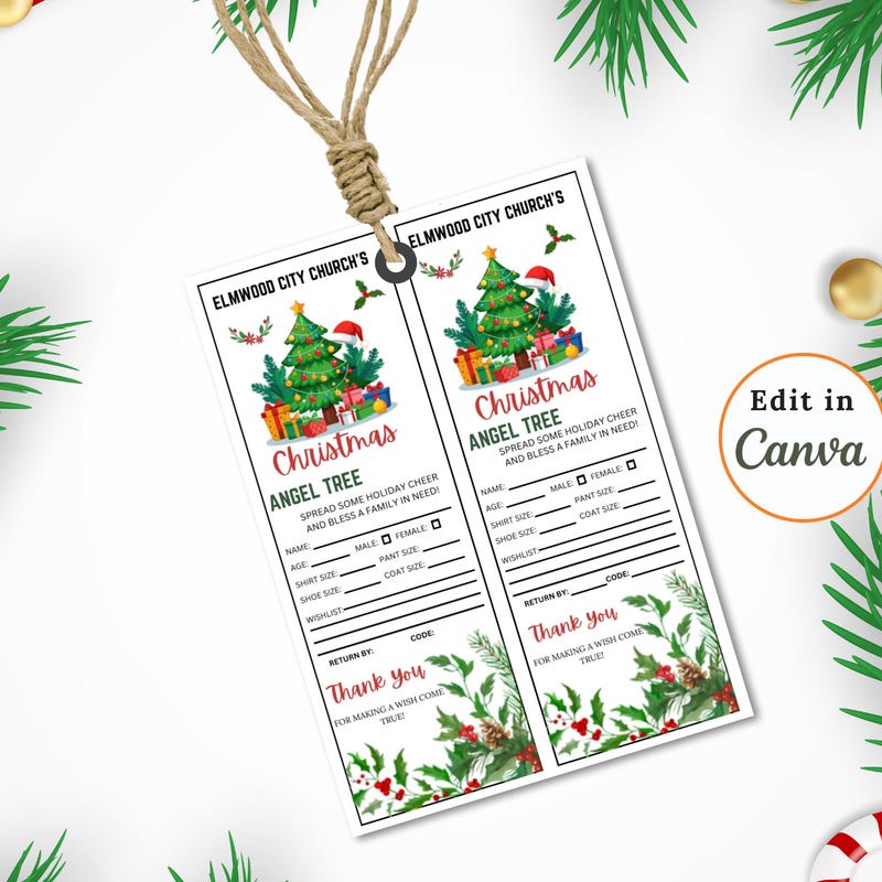 Angel Tree Tags - Etsy