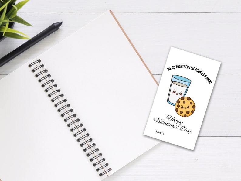 16 Editable CUTE FOOD PUN Valentine's Day Card,valentines Card ...