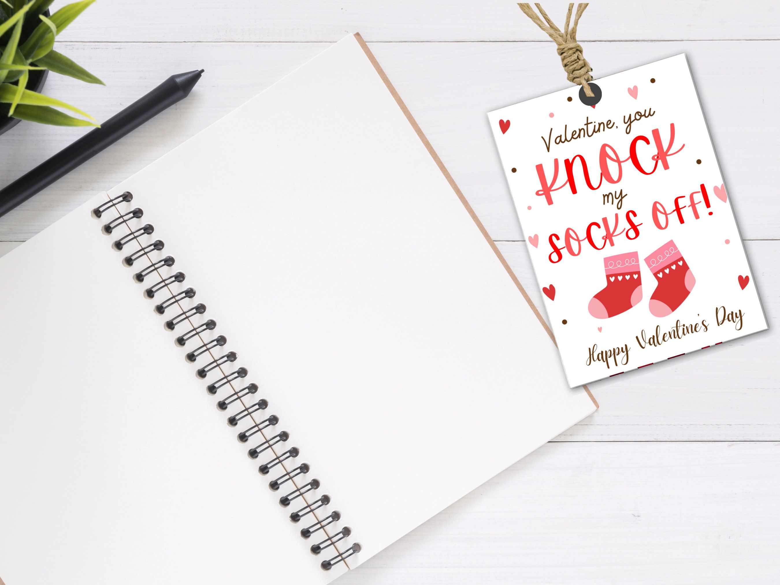 Editable Valentine SOCK TAGS, Printable Socks Gift Tag,knock Socks off ...