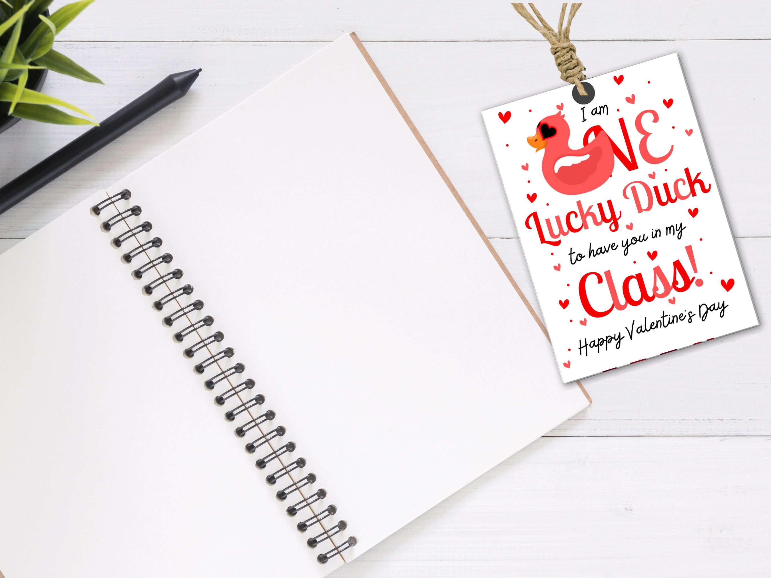 Editable One Lucky Duck Printable,lucky Duck Valentine,duck Valentine ...