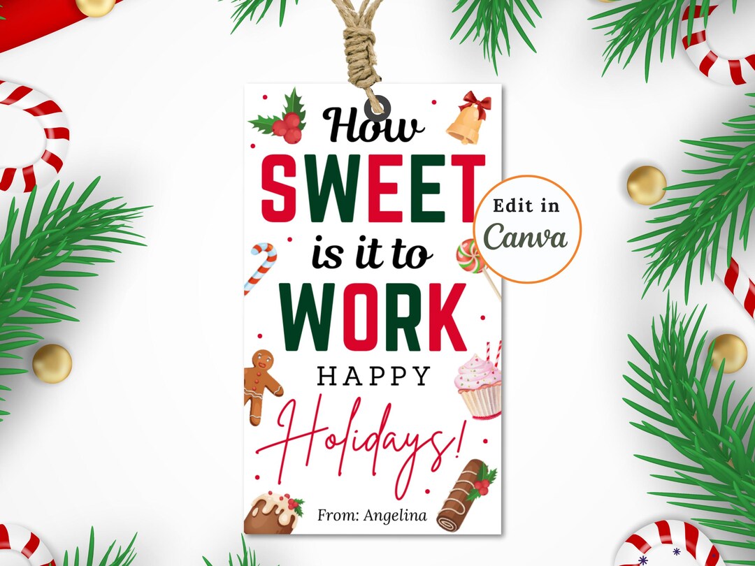 Editable HOW SWEET It is to Be Taught by YOU, Holiday Christmas Gift ...