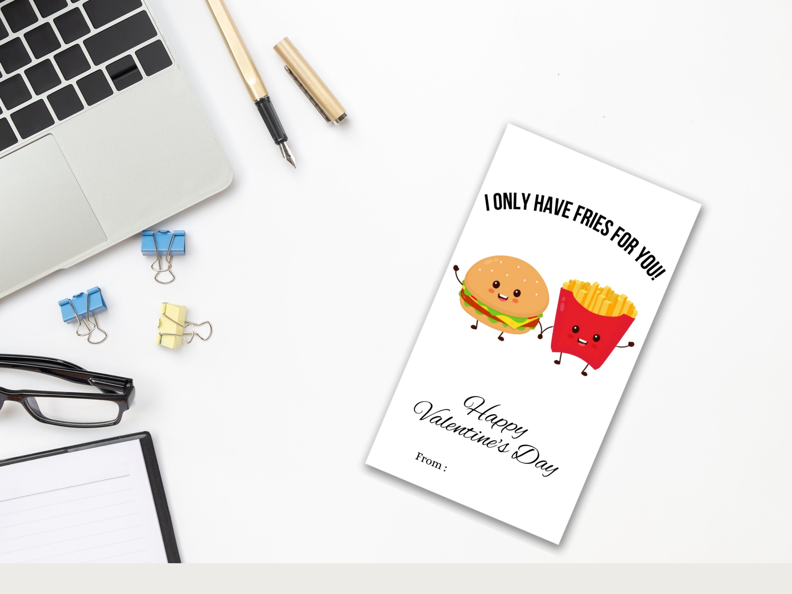16 Editable CUTE FOOD PUN Valentine's Day Card,valentines Card ...
