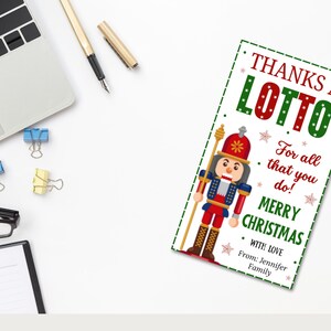 Editable THANKS LOTTO Tag, Printable Gift Tag for LOTTO Holders ...