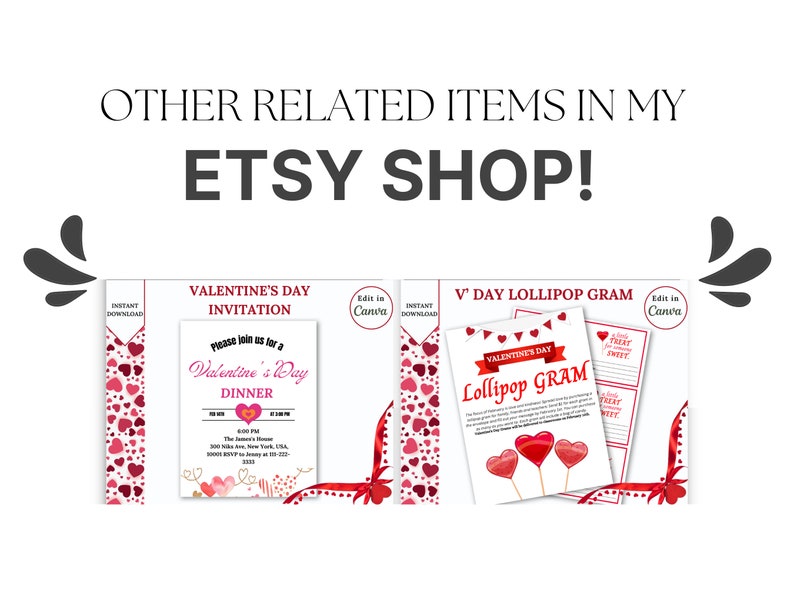 Editable Valentines Day Candy Gram PRINTABLE, Candy Gram Template ...