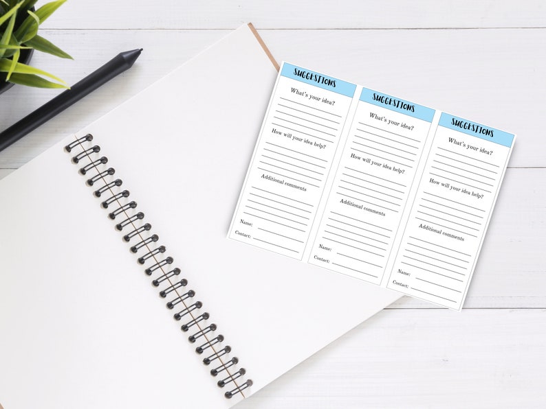 EMPLOYEE SUGGESTION CARD, Suggestion Box, Suggestion Template ... EMPLOYEE SUGGESTION CARD, Suggestion Box, Suggestion Template ...