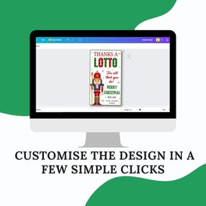 Editable THANKS LOTTO Tag, Printable Gift Tag for LOTTO Holders ...
