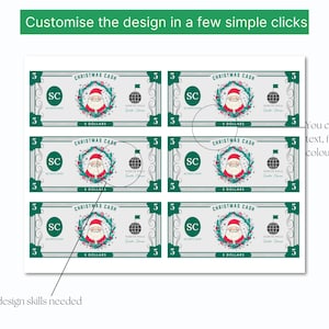 Editable North Pole Play MONEY, Printable Dollar Bill, CHRISTMAS KIDS ...
