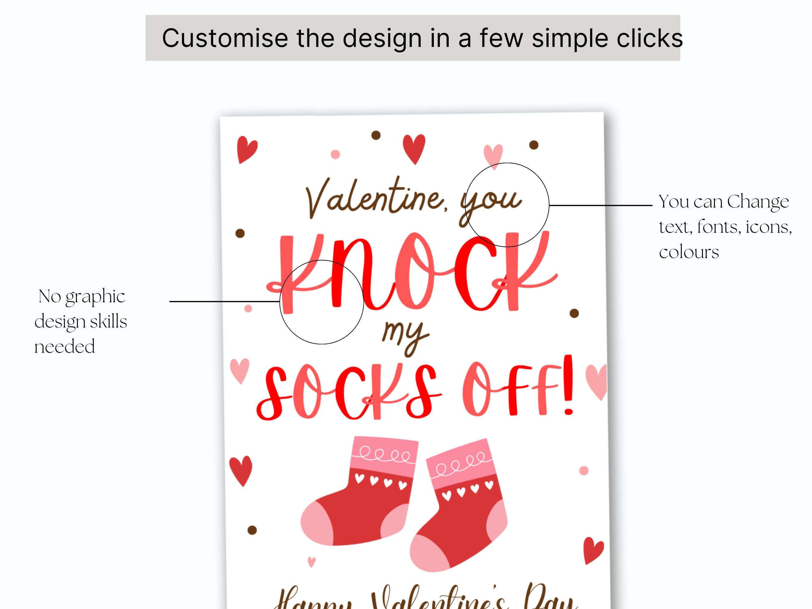 Editable Valentine SOCK TAGS, Printable Socks Gift Tag,knock Socks off ...