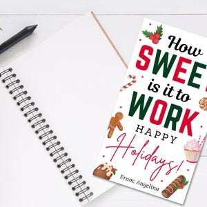 Editable HOW SWEET It is to Be Taught by YOU, Holiday Christmas Gift ...