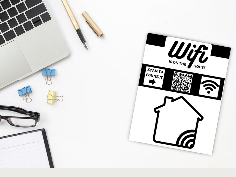 Editable WIFI SIGN QR Code, Home Airbnb Wif,wifi Sign Qr Code,wifi ...