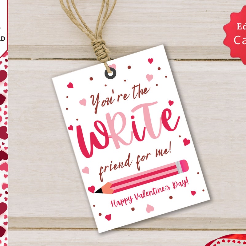 Valentine Pencils - Etsy