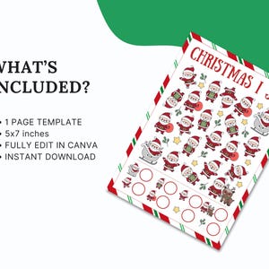 Editable Christmas I SPY Game, Fun HOLIDAY Activity for Kids, Christmas ...