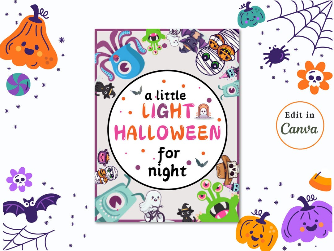 Editable Halloween GLOW STICK TAGS, Glow Stick Holder, Halloween Gift ...